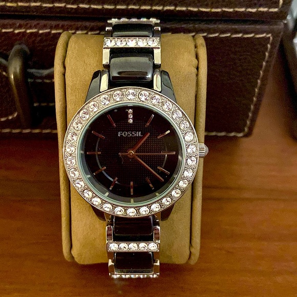 Fossil | Jewelry | Fossil Black Stainless Steel Watch | Poshmark